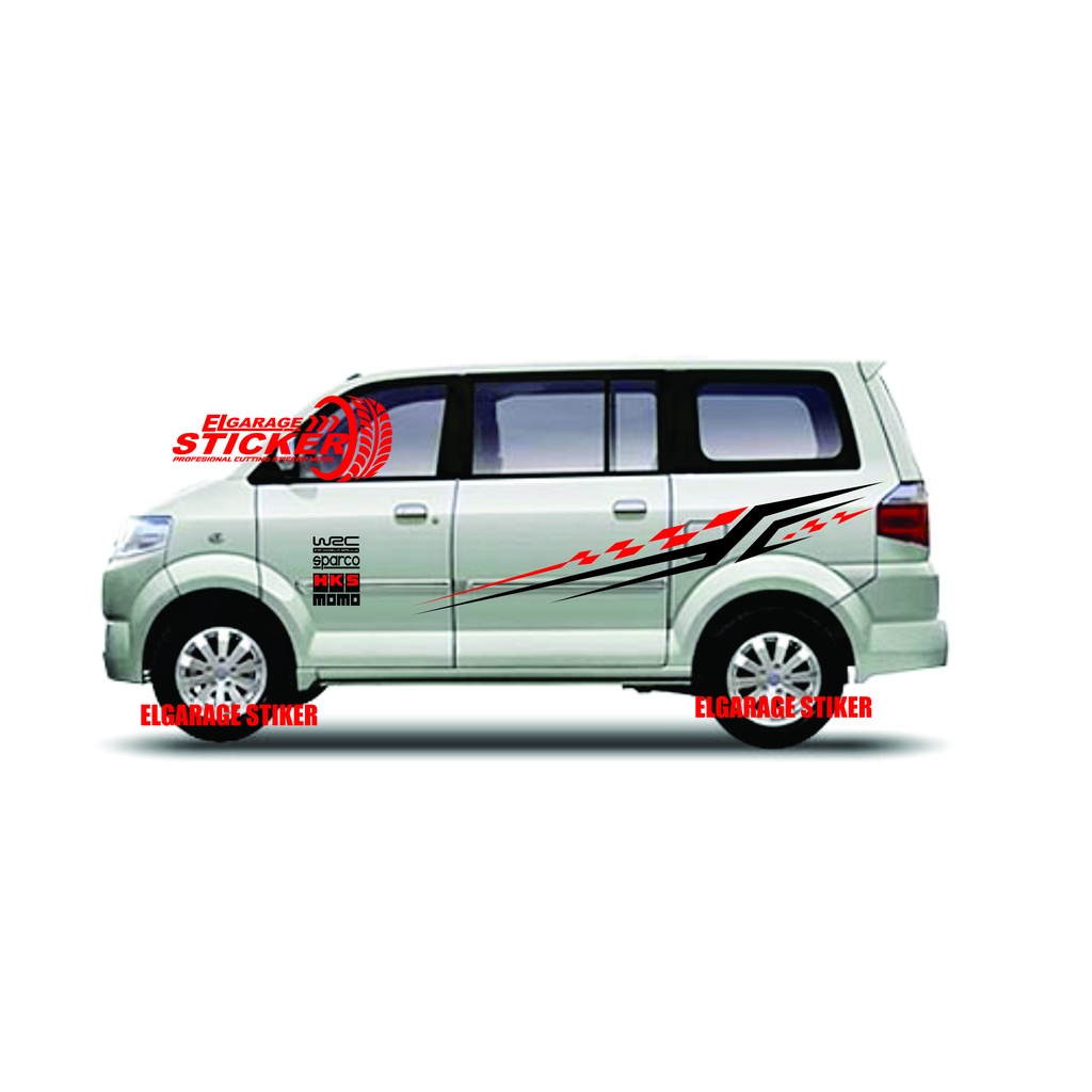 Jual Stiker mobil suzuki apv stiker racing body apv cutting stiker ...