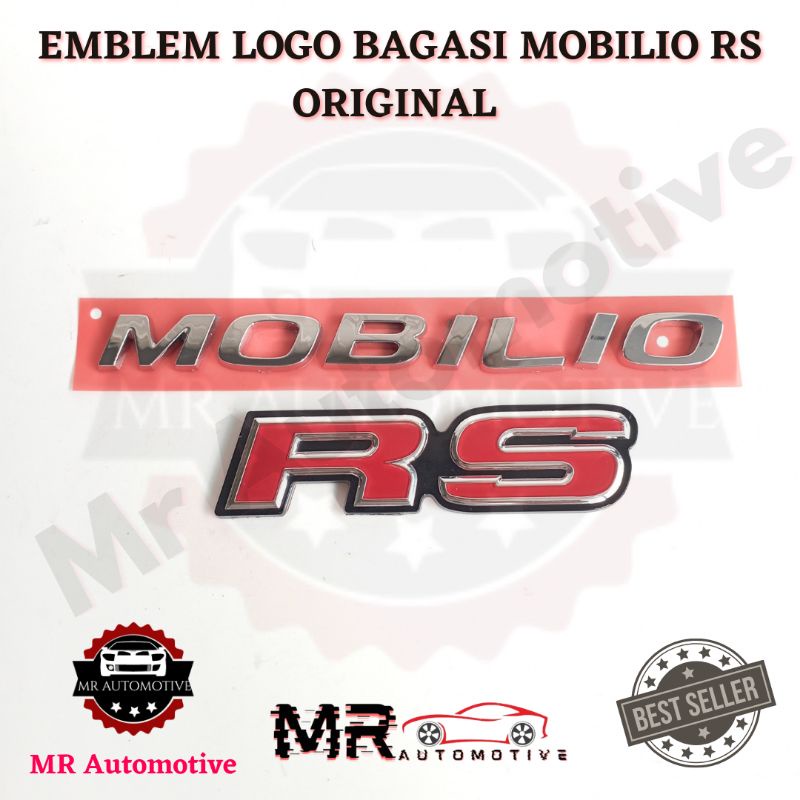 Jual Emblem Logo Tulisan Bagasi Mobilio RS ORIGINAL Harga Set (2pcs ...