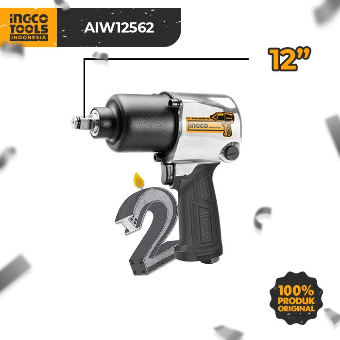 Jual Air Impact Wrench (1/2") INGCO AIW12562 Sok Socket Buka Baut ...