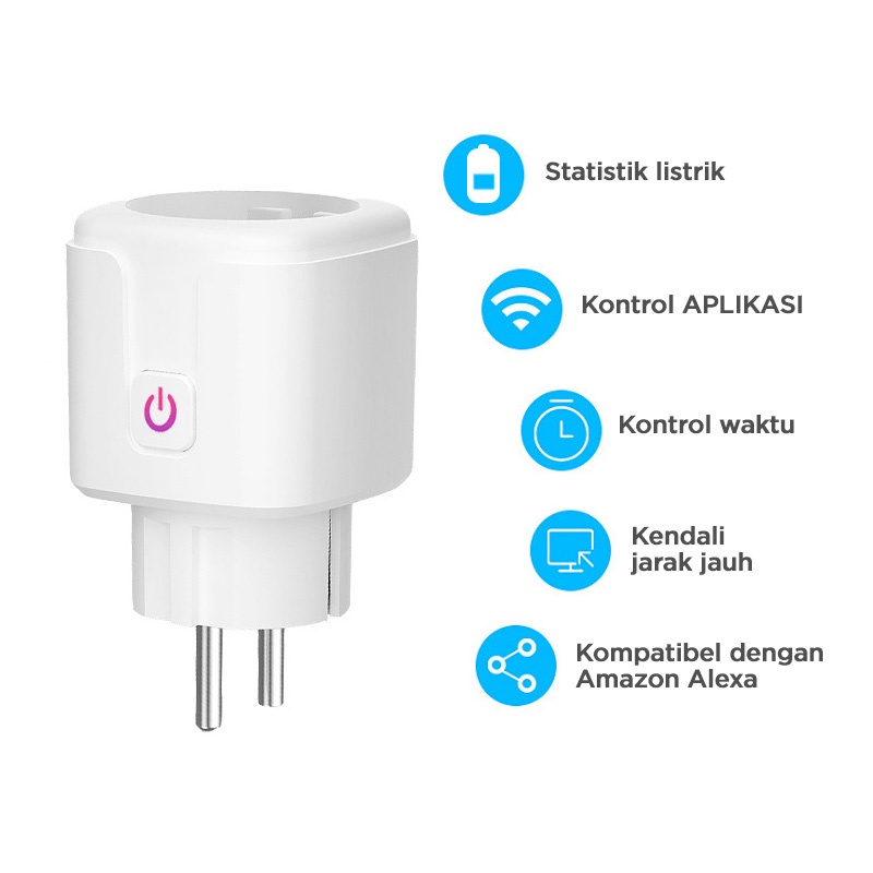 Jual Owuri Steker Wifi Pintar / Colokan Wifi Pintar / Smart Plug IoT | Shopee Indonesia