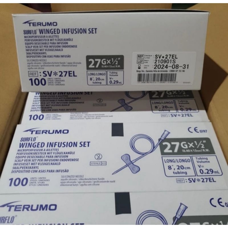 Jual Wing 27G terumo /wing kupu kupu terumo 27G box 100 pcs | Shopee Indonesia