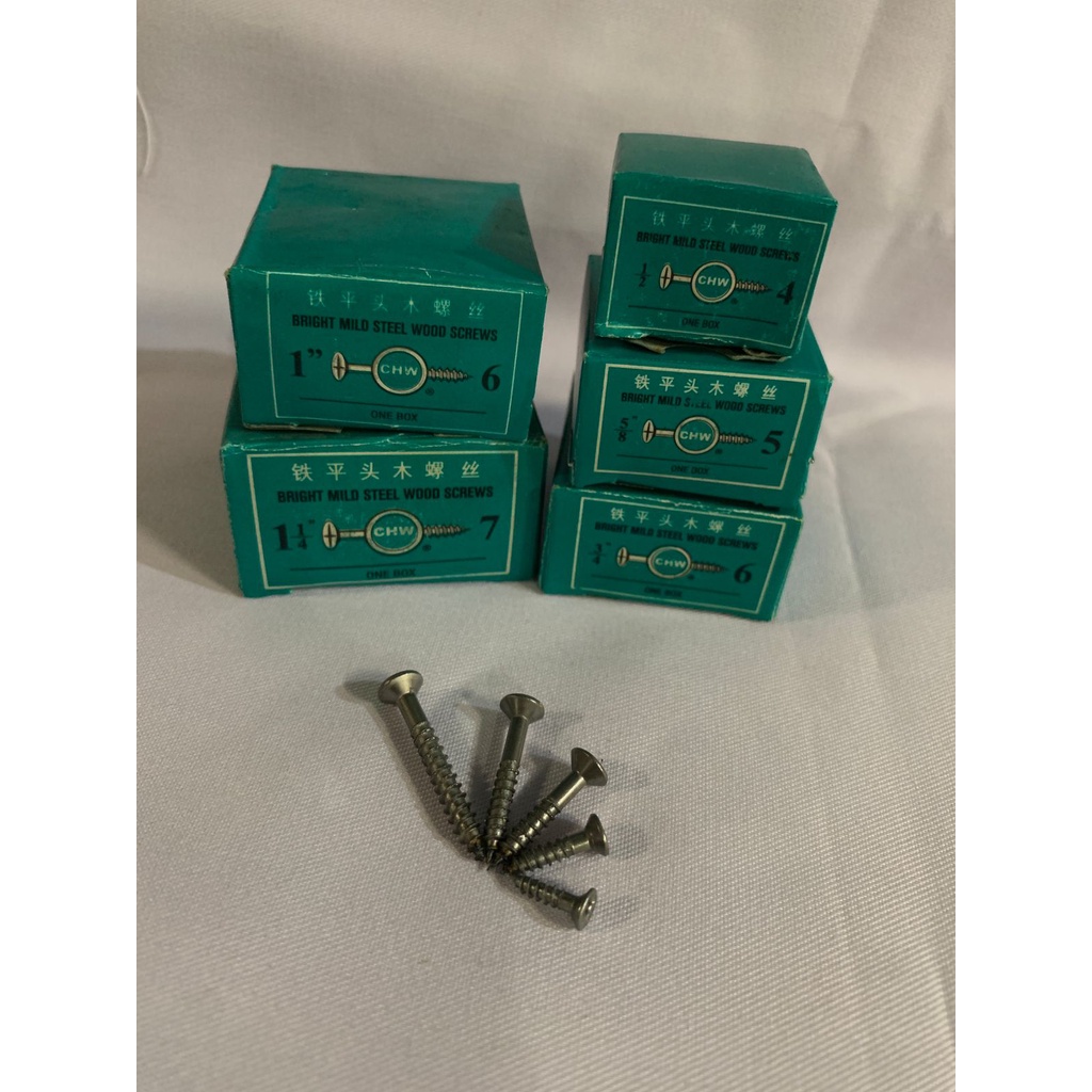 Jual Sekrub Kayu kepala + merk CHW ( + ) ( harga per kotak ) | Shopee ...