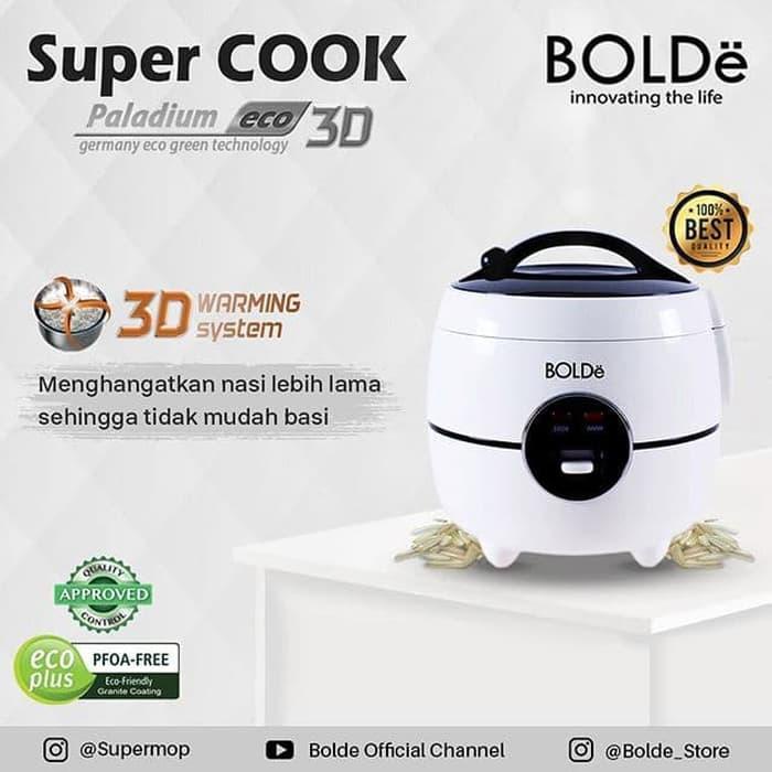 Jual BOLDe RICE COOKER SUPERCOOK 3D PALLADIUM ECO KAPASITAS 1 LITER ...