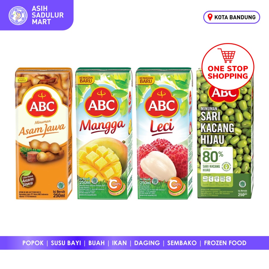 Jual ABC Juice Jus Leci / Mangga / Asem Jawa (Tamarind) / Kacang Hijau ...