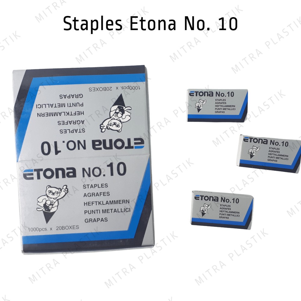 Jual Staples Etona No 10 Isi Hekter / Stapler Kecil | Shopee Indonesia