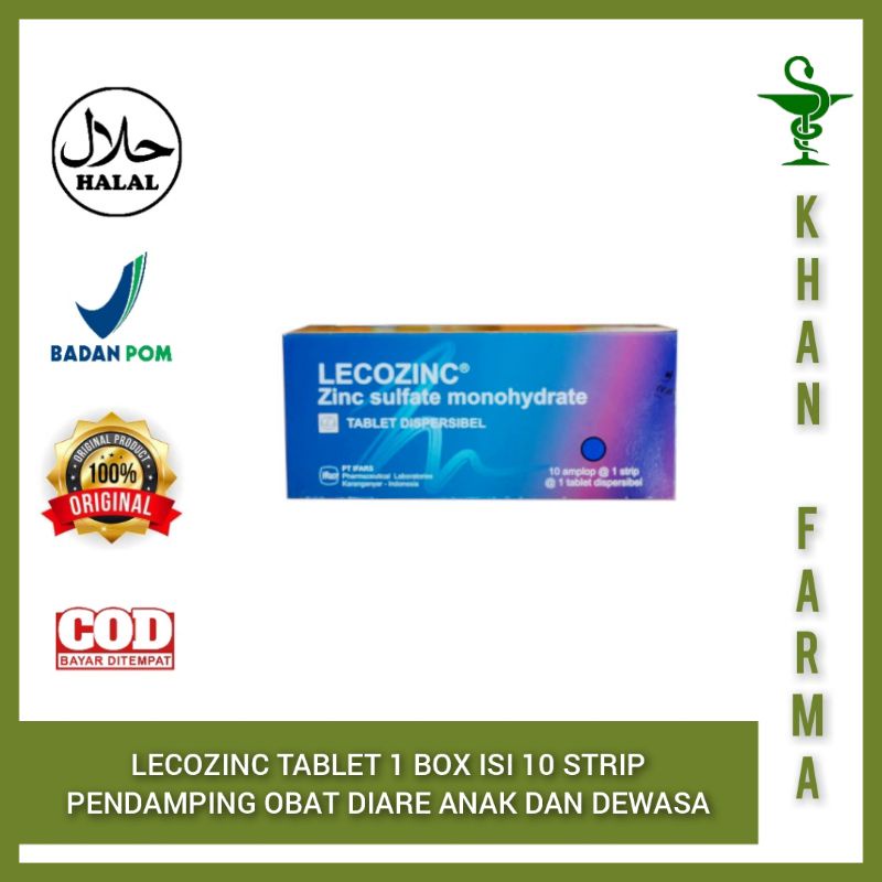 Jual LECOZINC TABLET LEKOZING TABLET UNTUK PENDAMPING UNTUK DIARE ANAK ...