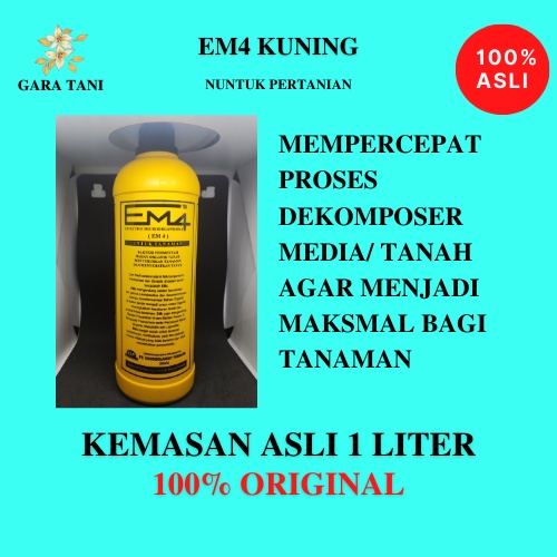 Jual PUPUK ORGANIK PERTANIAN EM4 KEMASAN 1 LITER | Shopee Indonesia