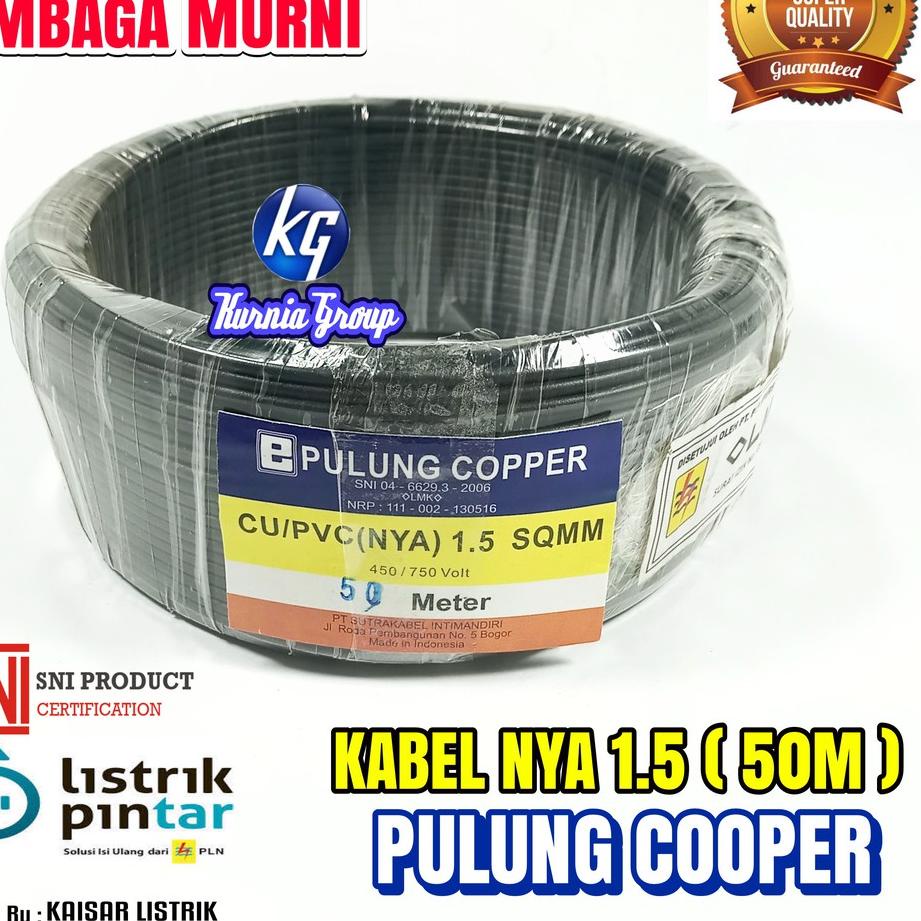 Jual Langsung Order Kabel NYA 1.5mm PULUNG COOPER 50m SNI LMK Full ...
