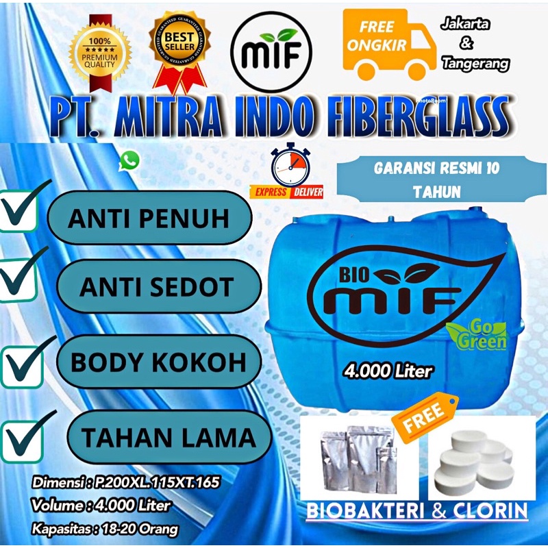 Jual Septic tank bio, biotank, biofil, biotaff, biotech 4.000 Liter ...