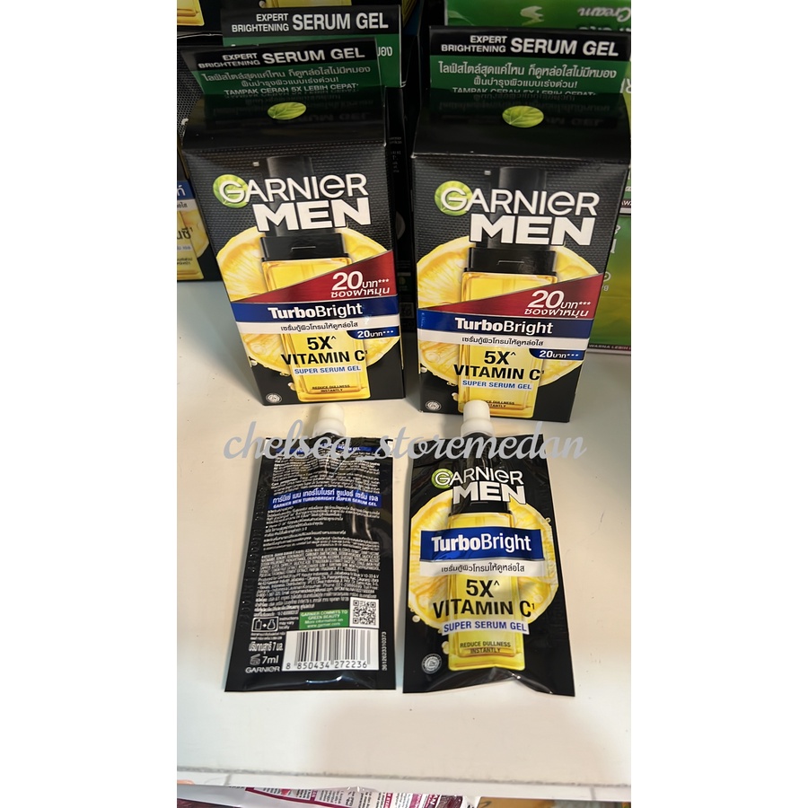 Jual Garnier Men Serum Turbo Bright Sachet | Shopee Indonesia