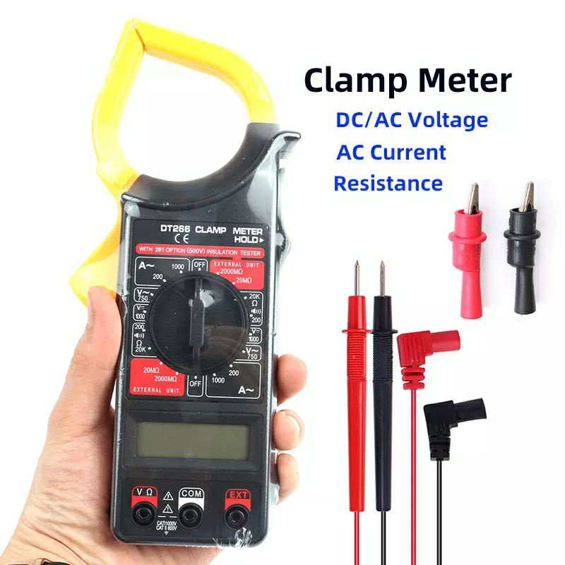 Jual Tang Clamp Ampere Meter DT266 Avometer Multimeter Multi Tester ...