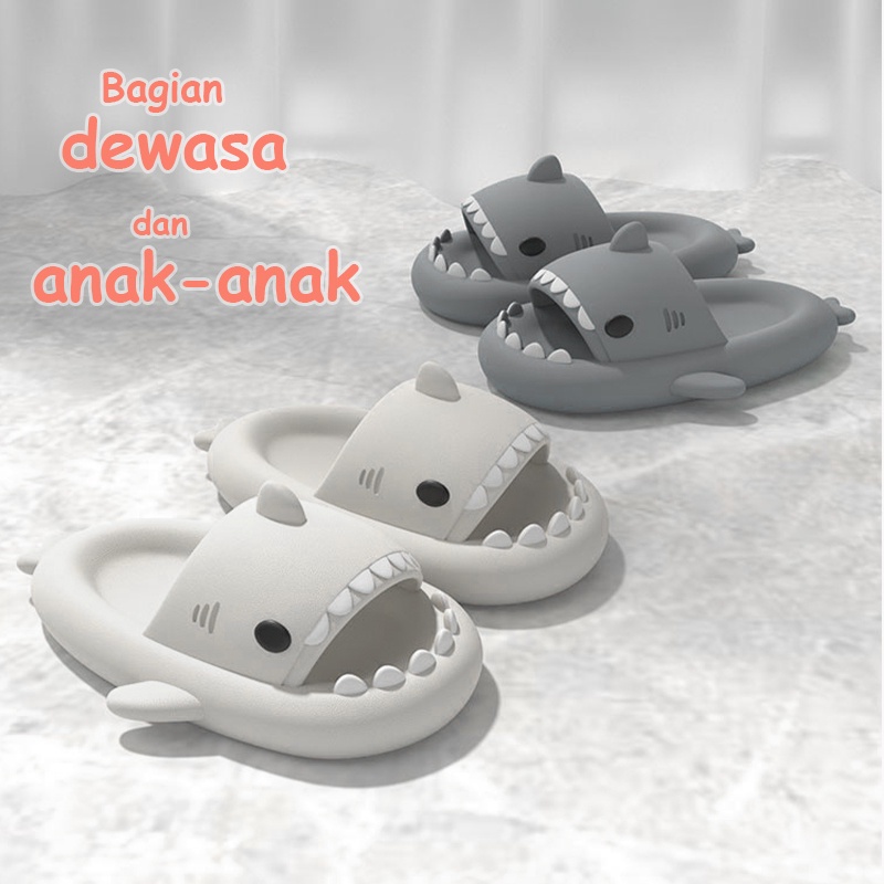 Jual Sandal Hiu Dewasa Couple Sendal Shark Sandal Rumah Wanita Eva ...