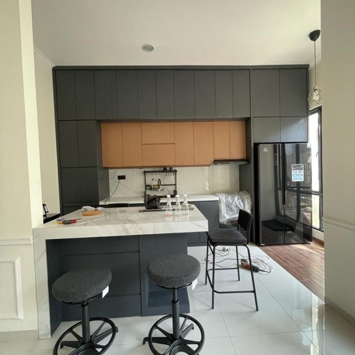 Jual kitchen set hpl minimalis modern custom | Shopee Indonesia