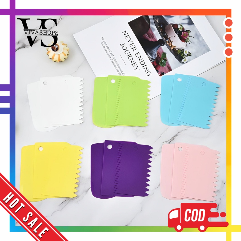 Jual Pemotong Adonan Kue Dan Roti Isi 3 / Scraper 3 In 1 / Scraper ...