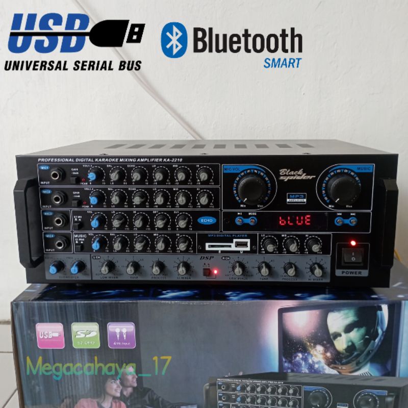 Jual Power Ampli Mixer Karaoke Bluetooth Audio Sound System Indoor dan ...