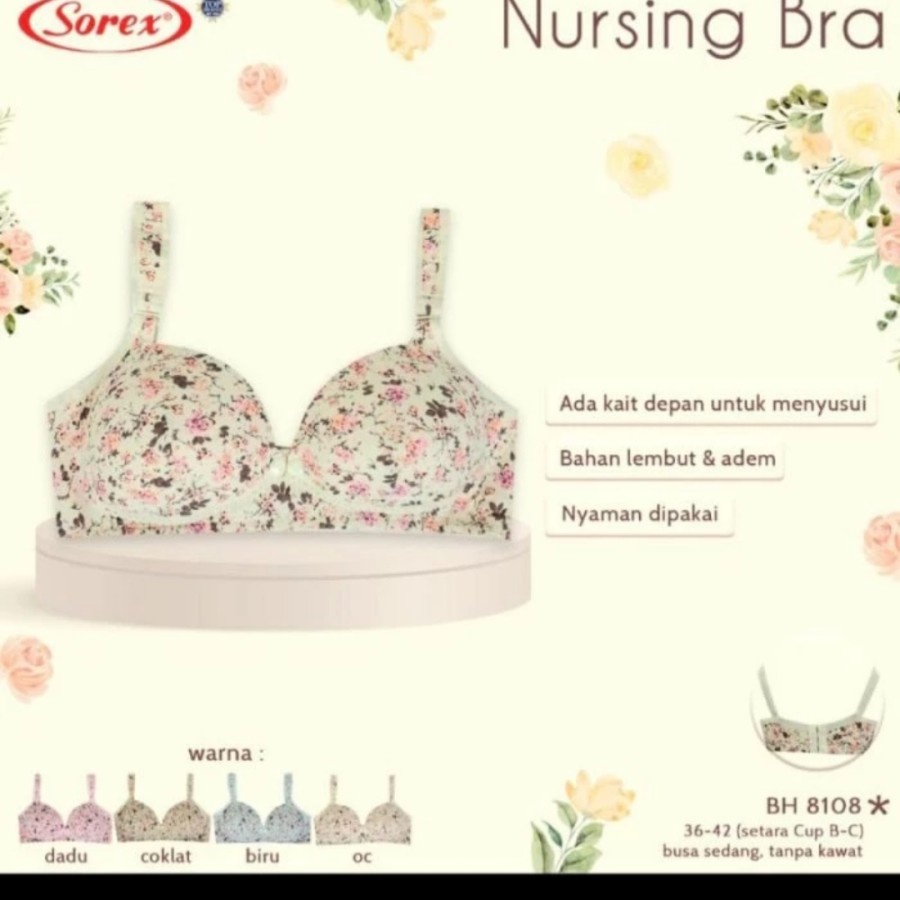 Jual bh bra menyusui maternity sorex 8108 nursing bra | Shopee Indonesia