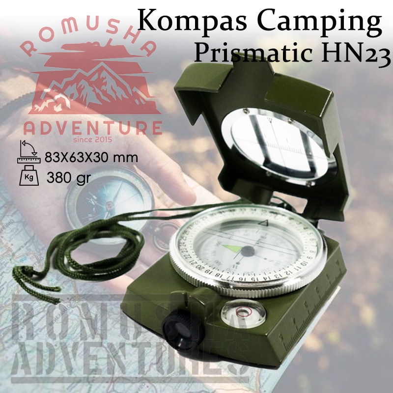 Jual Kompas Outdoor Camping Compass Lensatic Prismatic | Shopee Indonesia