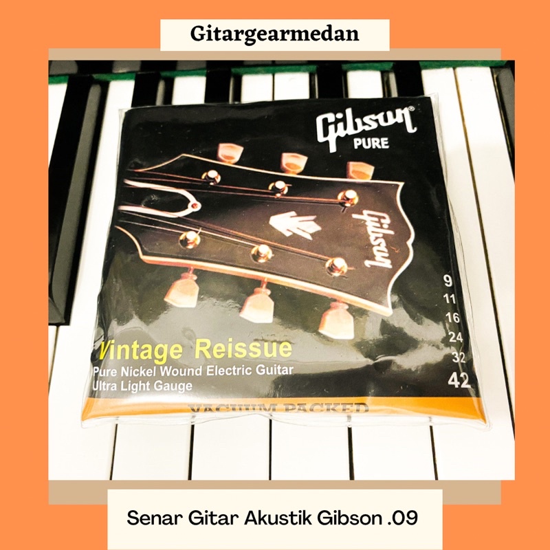 Jual TALI SENAR GITAR AKUSTIK GIBSON .009 | Shopee Indonesia