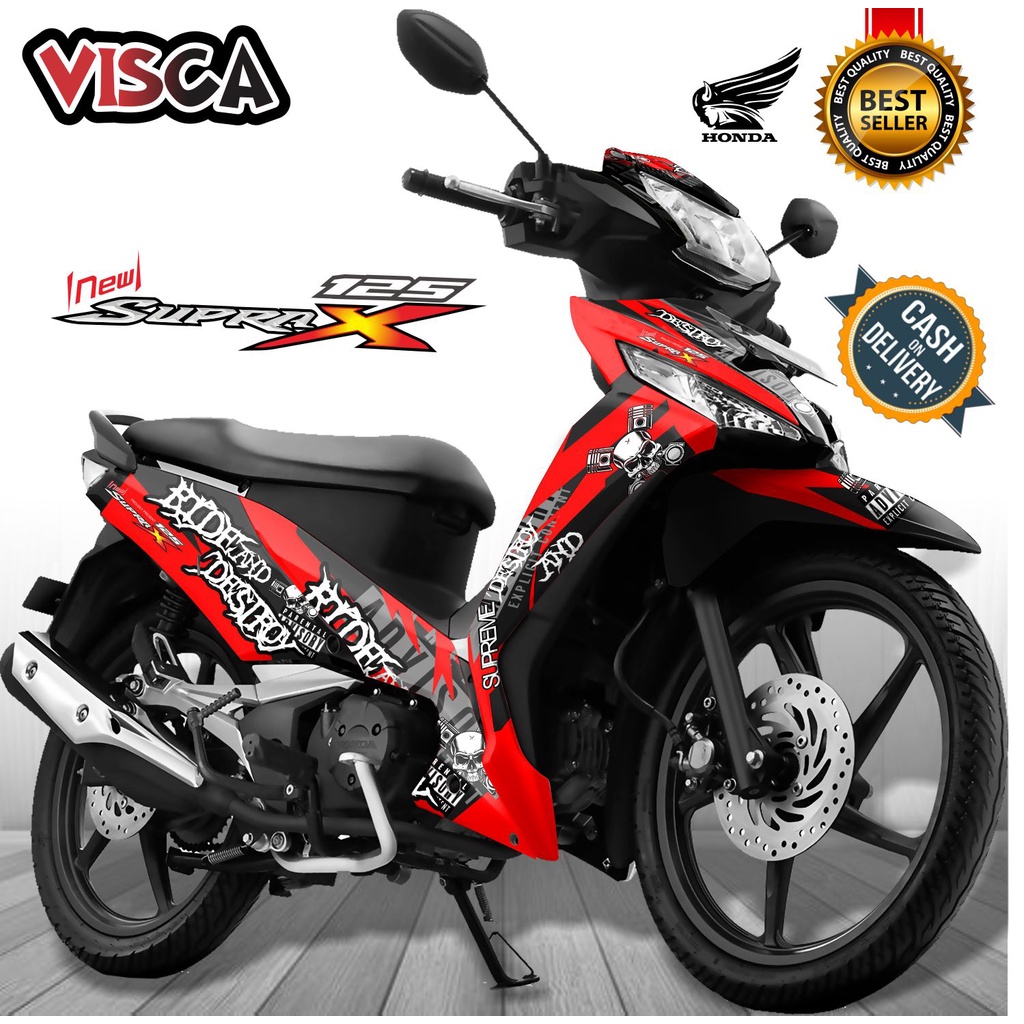 Jual Decal Supra X 125 Fi Modif Keren Stiker Supra X 125 Fi Full Body ...