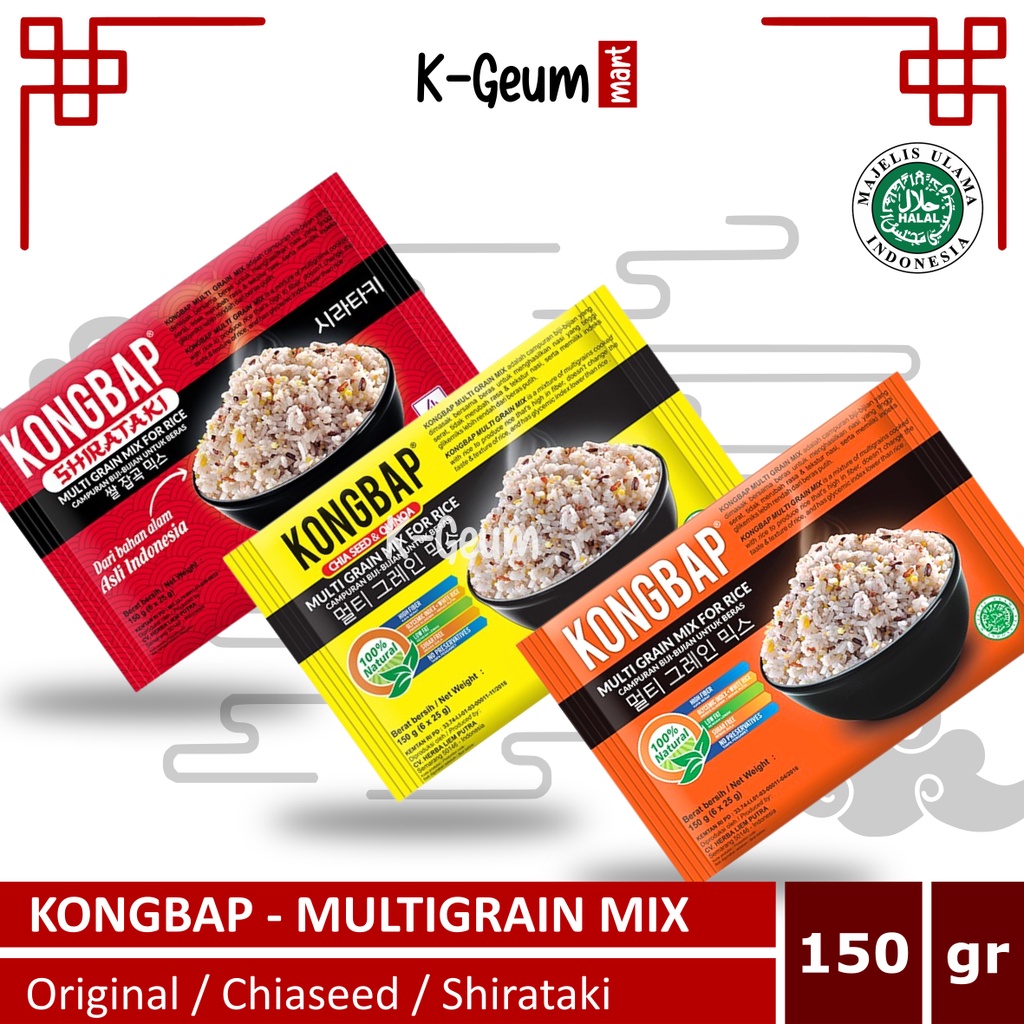 Jual Kongbap Multigrain Mix | Beras Sehat Korea Halal 150 gr (6pcs x ...