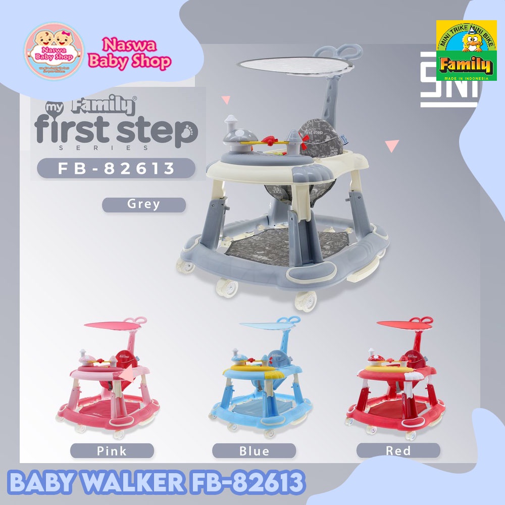 Jual Family Baby Walker My First Step Mushroom FB82613 | Shopee Indonesia