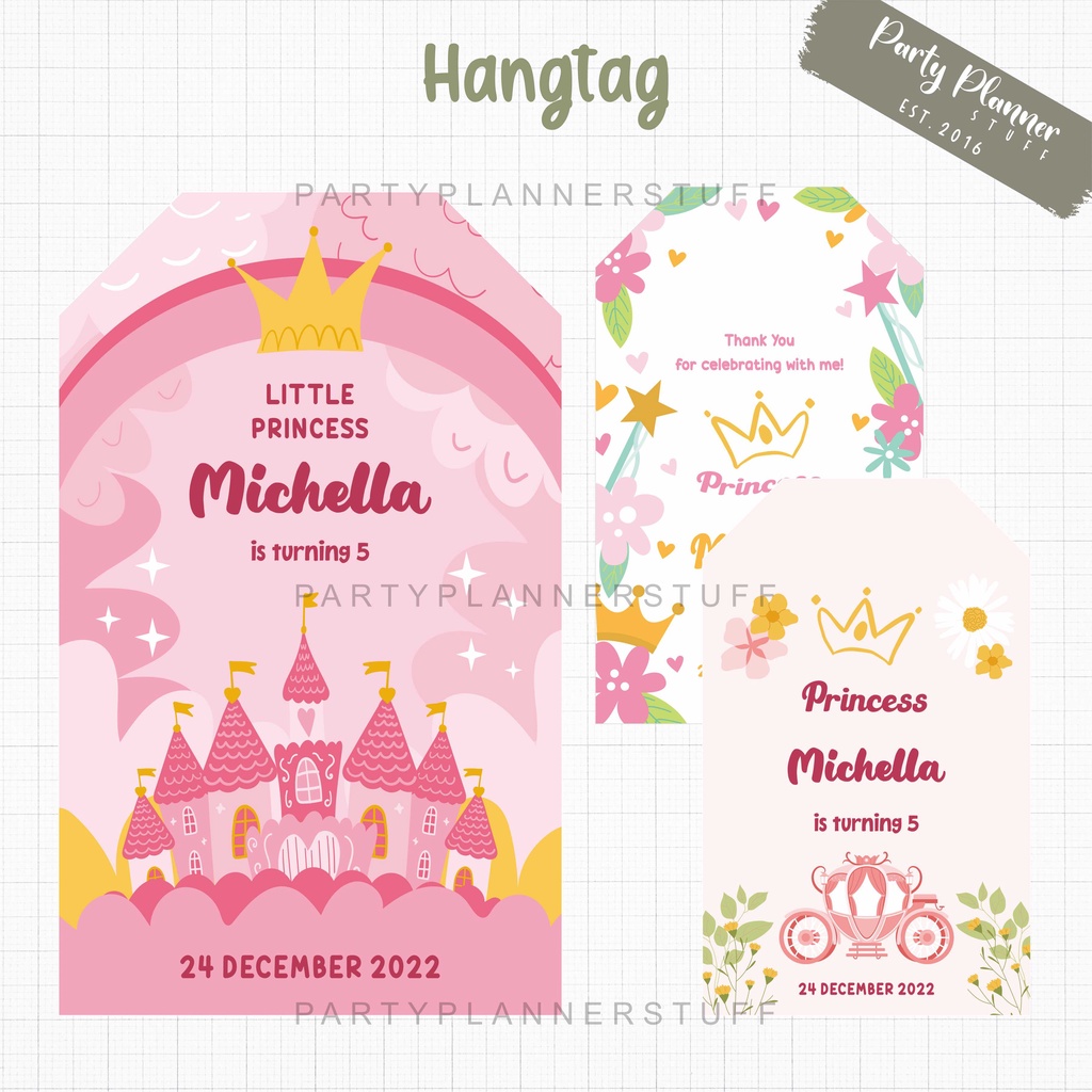 Jual Hangtag tag label souvenir hampers ulang tahun / hang tag birthday ...