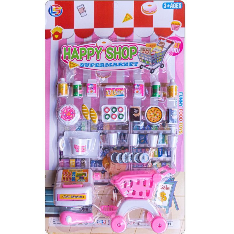 Jual MAINAN HAPPY SHOP SUPERMARKET LK11 - MAINAN MASAK MASAKAN MAINAN ...