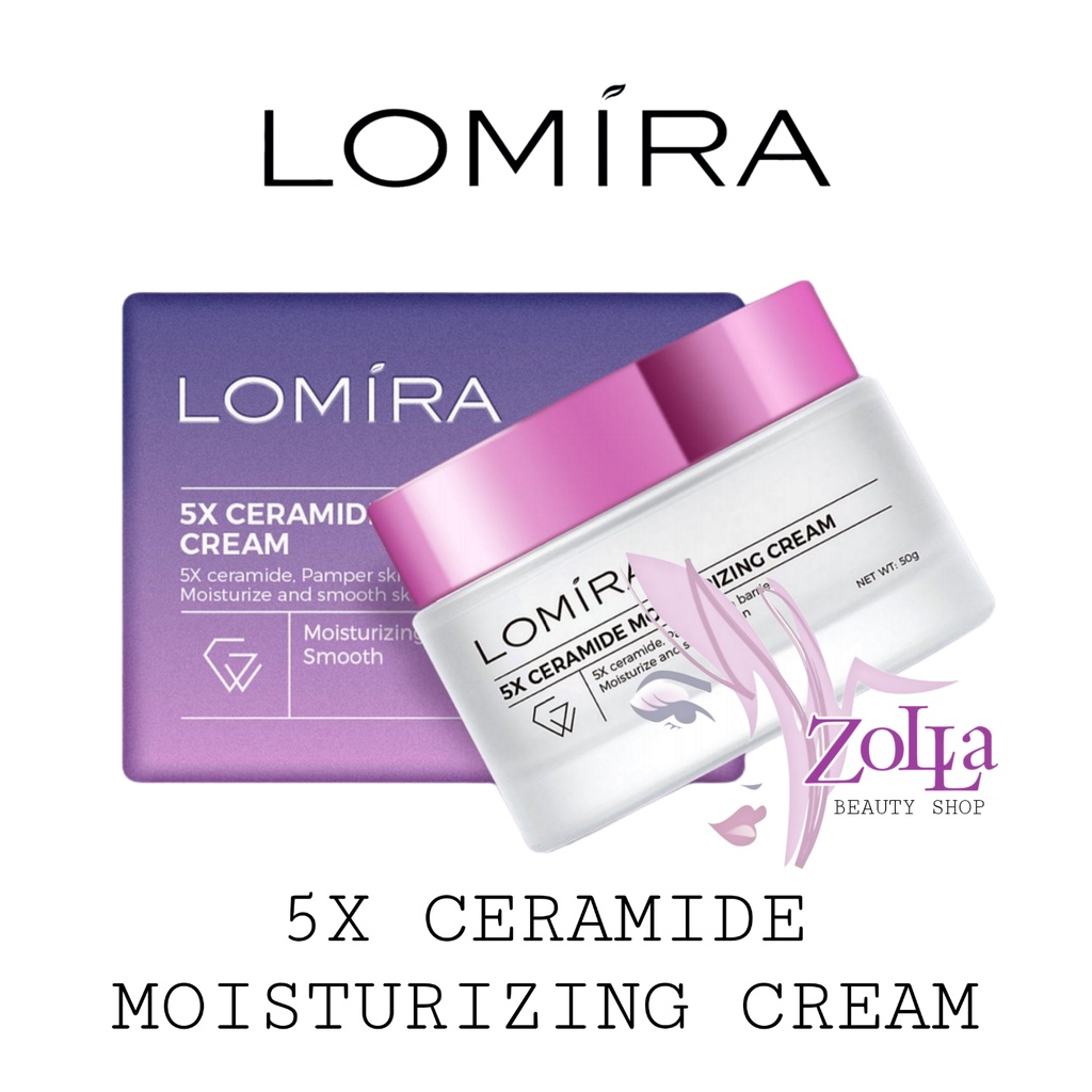 Jual LOMIRA 5X CERAMIDE MOISTURIZING CREAM - BPOM - KRIM PELEMBAB ...