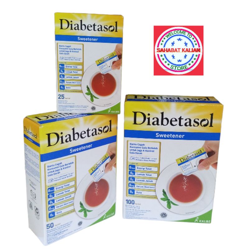 Jual Diabetasol Sweetener 50 Sachet dan100 Sachet | Shopee Indonesia