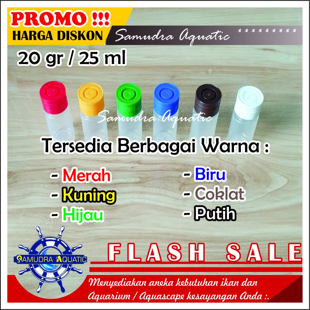 Jual Botol Repack 20gr / 25 ml, Botol Plastik Kemasan Kosong | Shopee ...