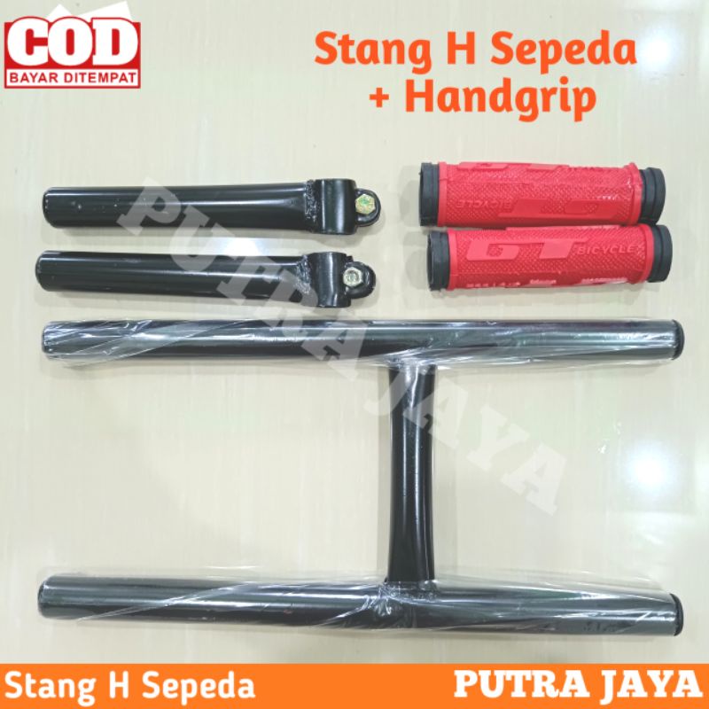 Jual Stang Sepeda H / Setang Jepit Sepeda Drag Bonus Handgrip / Stir ...