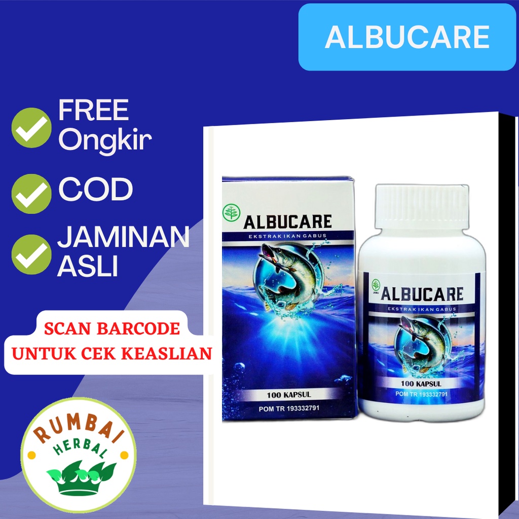 Jual AlbuCare ORIGINAL - Albumin ekstrak ikan gabus kapsul asli ...