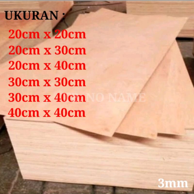 Jual PAPAN KAYU TRIPLEK KAYU PAPAN TIPIS TEBAL 3mm UTK DEKOR AMBALAN ...