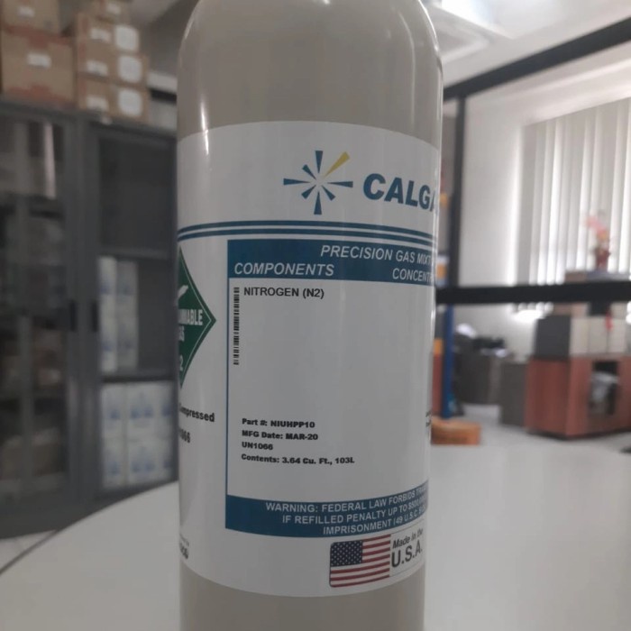 Jual Silpe Cylinder Gas Nitrogen (N2) 99,999% Vol (Size 103L) | Shopee ...