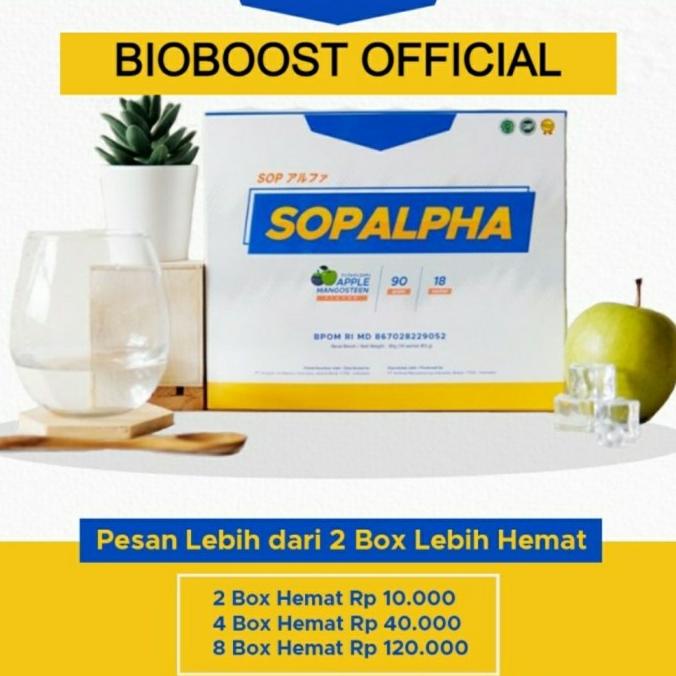 Jual BioBoost Bio Boost 1 box 18 Sachet Immune Booster SOP ALPHA ...