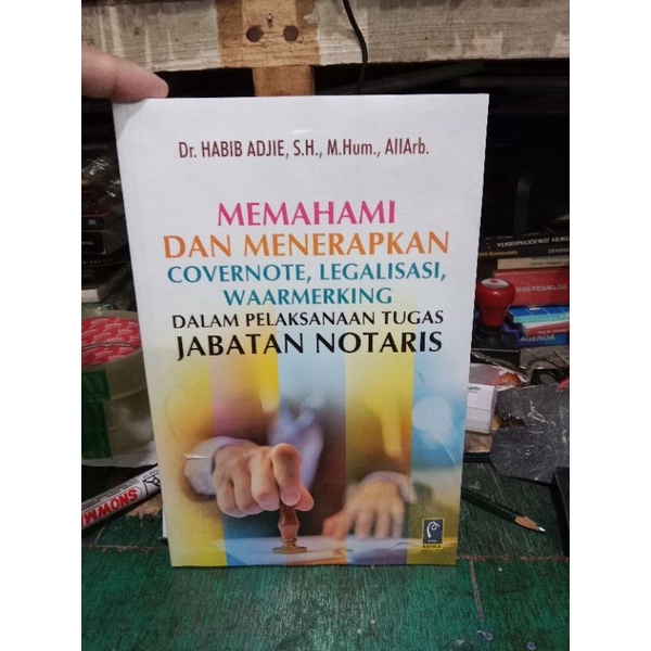 Jual MEMAHAMI DAN MENERAPKAN COVERNOTE LEGALISASI WAARMERKING DALAM ...