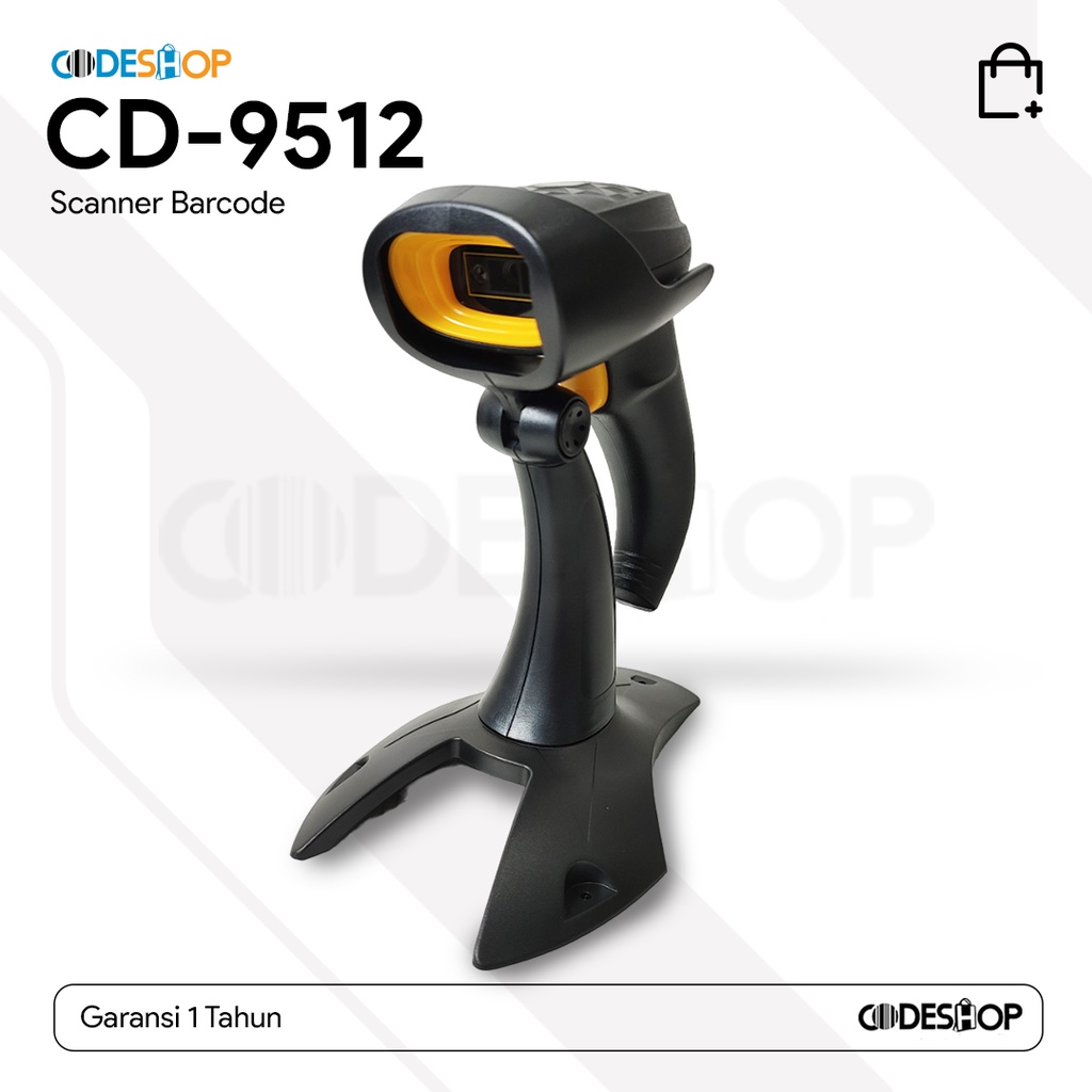Jual Scanner Barcode CODESHOP CD-9512 Koneksi USB Dan Wireless | Shopee ...