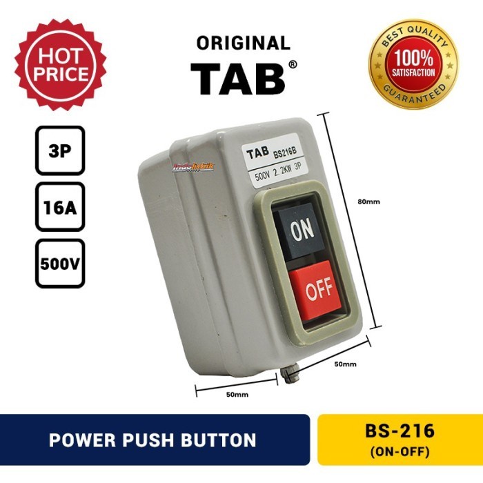 Jual Power Push Button TAB BS-216 | Shopee Indonesia
