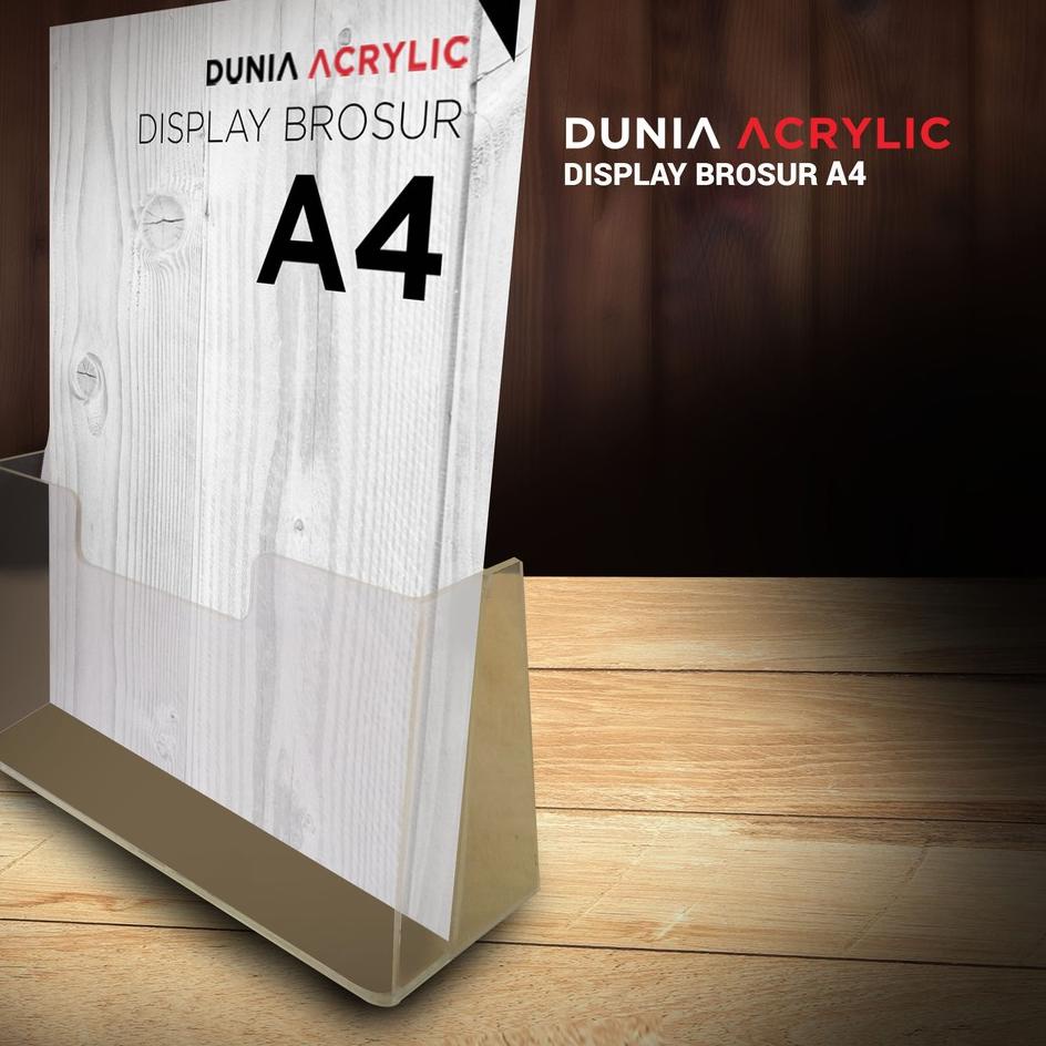 Jual Diskon Surprise TEMPAT BROSUR ACRYLIC A4 / DISPLAY BROSUR ACRYLIC ...