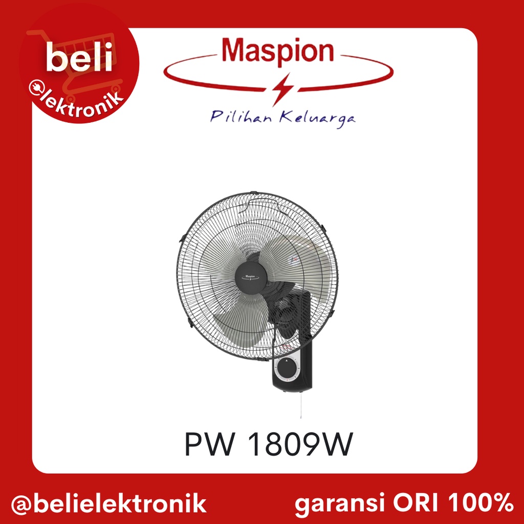 Jual MASPION Kipas Angin Dinding/ Tembok Wall Fan 18 Inch Baling Besi ...