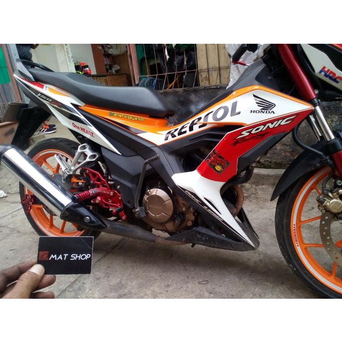 Jual Footstep Underbone New Honda Sonic 150R Merk Nui Monster 3 Model ...