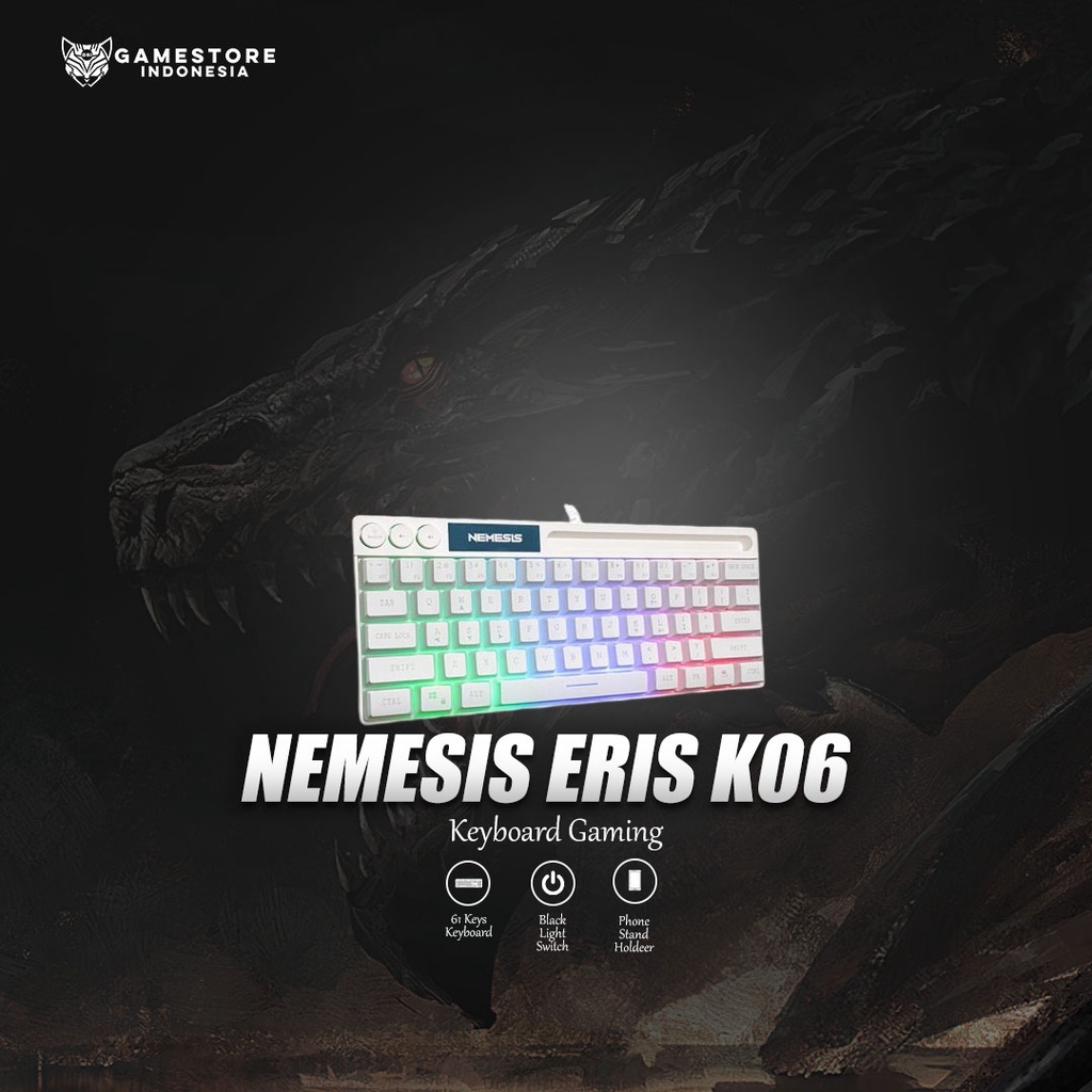 Jual Keyboard Gaming NYK Eris K06, NYK K-06 Eris / NYK K06 Eris Keyboard Gaming NYK Eris K06 ...