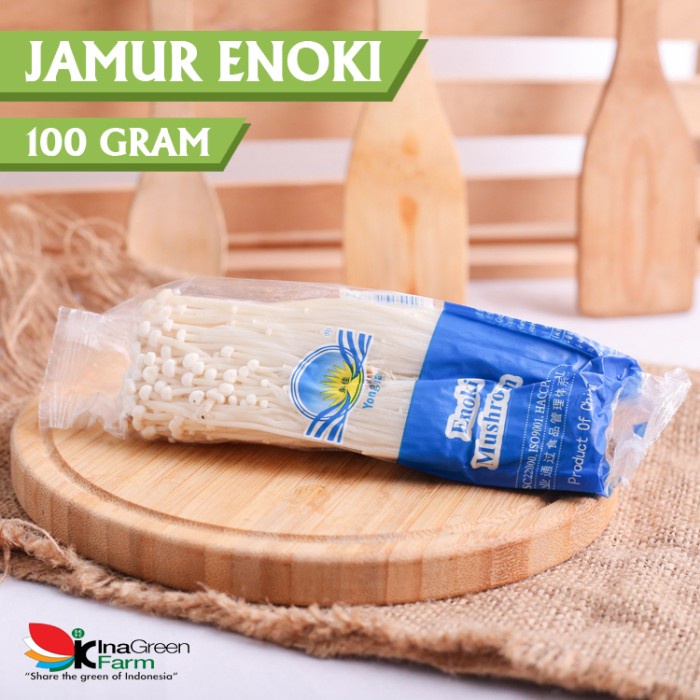 Jual Inagreen Farm Bandung Jamur Enoki 100 Gram | Shopee Indonesia