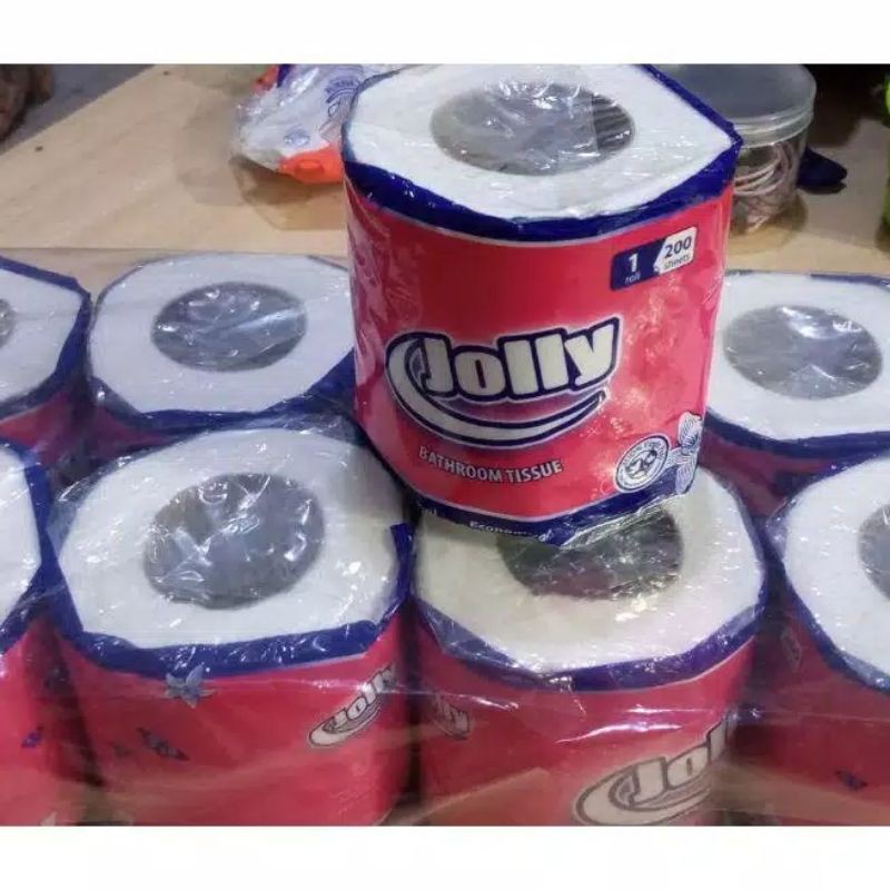 Jual JOLLY TISSUE ROLL TISU ROLL TISSUE GULUNG 200SHEETS 2PLY ...