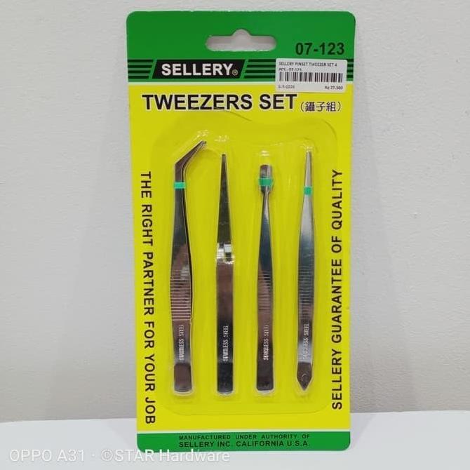 Jual 4 PCS PINSET SELLERY ORIGINAL STENLIS STAINLEES MULTIFUNGSI ...