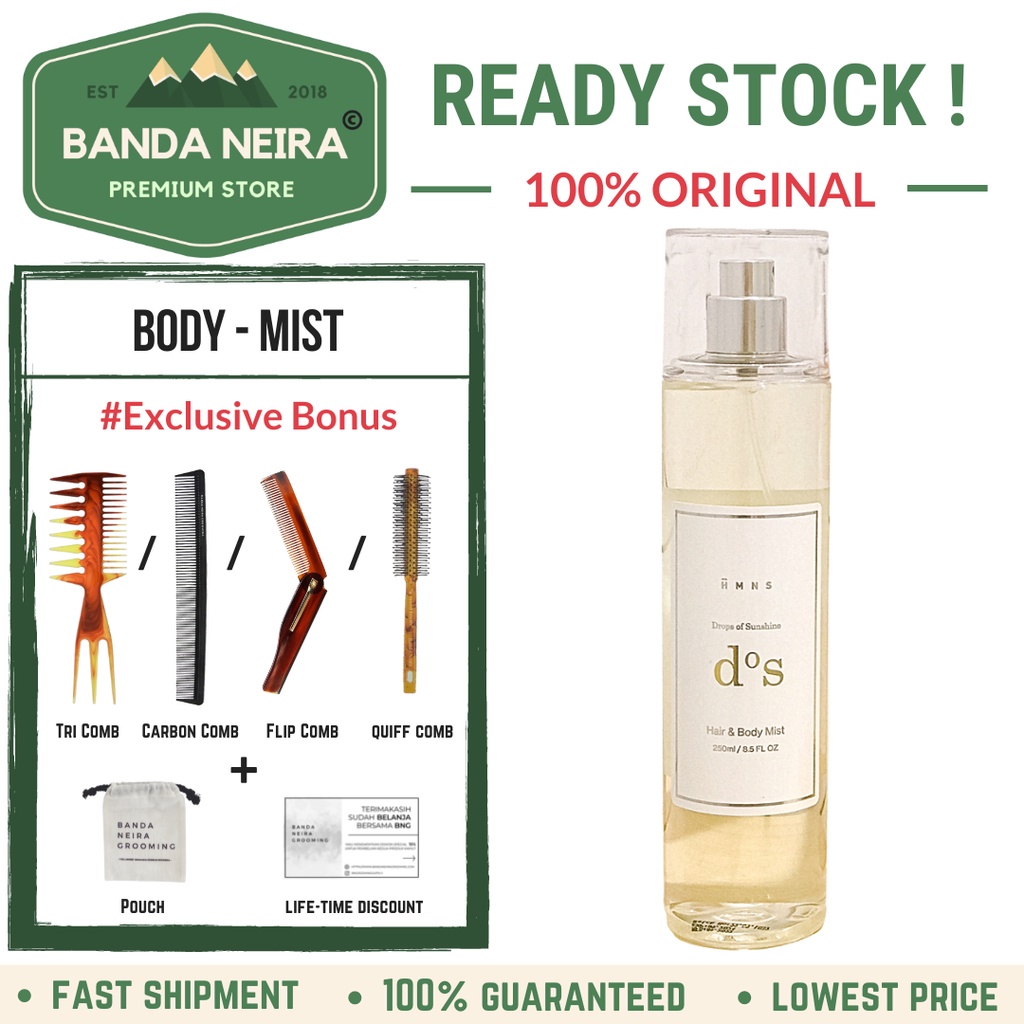 Jual HMNS Drops of Sunshine Hair & Body Mist / Perfume / Parfum / DOS ...