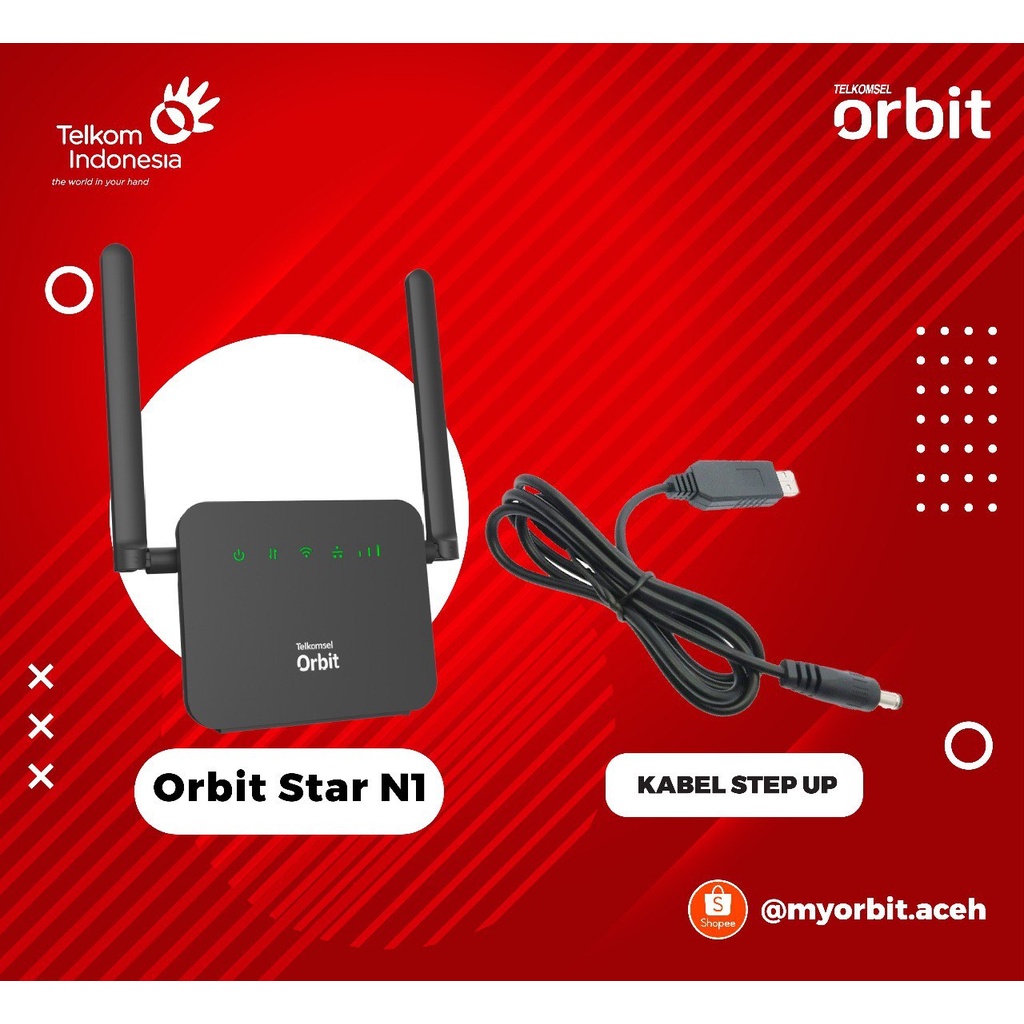 Jual Telkomsel Orbit Star N1 Modem WiFi 4G High Speed Free Kuota 150 GB ...