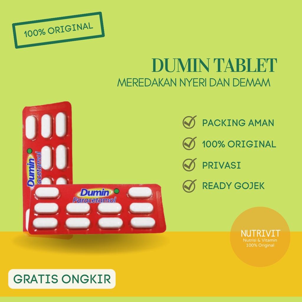 Jual DUMIN 500 MG 1 STRIP ISI 10 TABLET | Shopee Indonesia