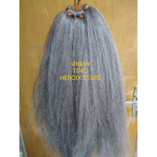 Jual Rambut cemara uban/cemara brontok/cemara campur hitam-putih ...
