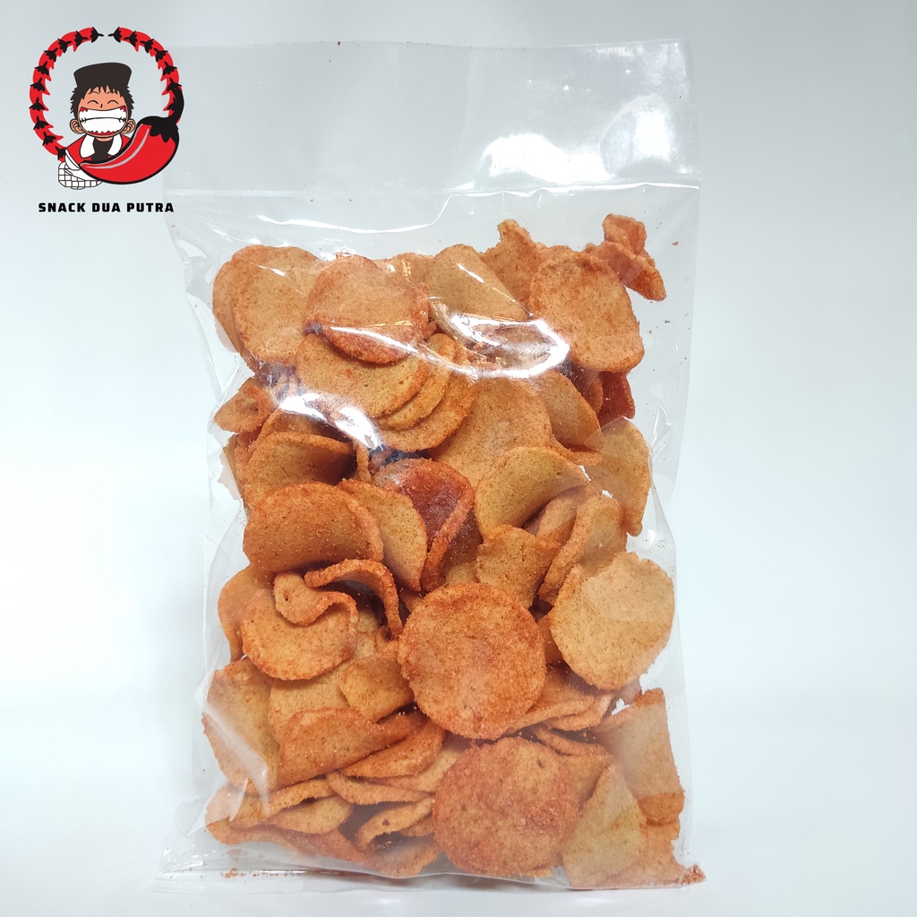 Jual Basreng Bulat Koin 500gr Pedas Original Gurih Renyah Baso Goreng ...